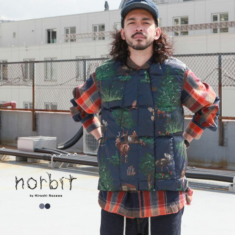 norbit Ventilation Side Slit Inner Down Vest | Brownfloor clothing ...